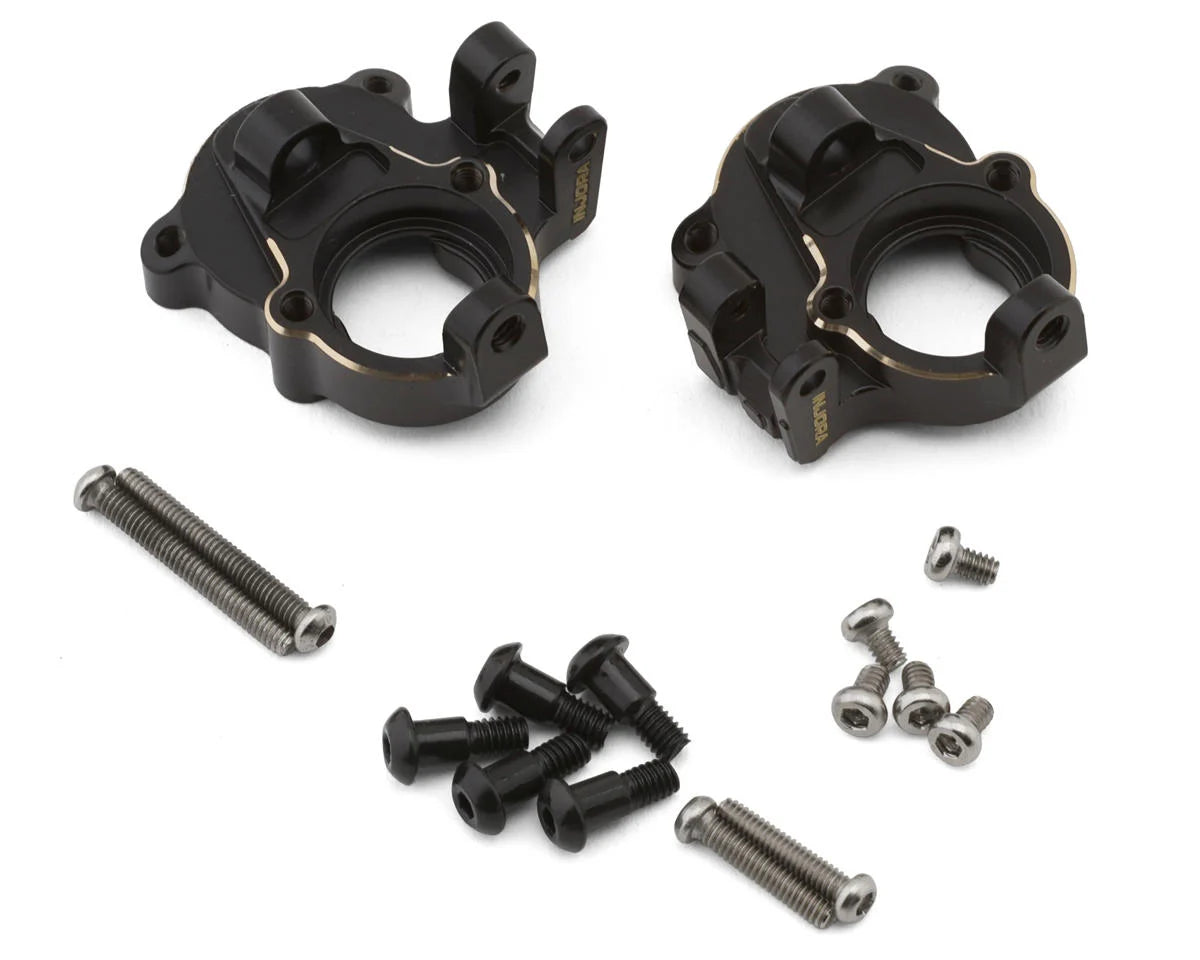 Redcat Ascent-18 Apex Brass Steering Knuckles (Black) (2) (14.3g ea ...