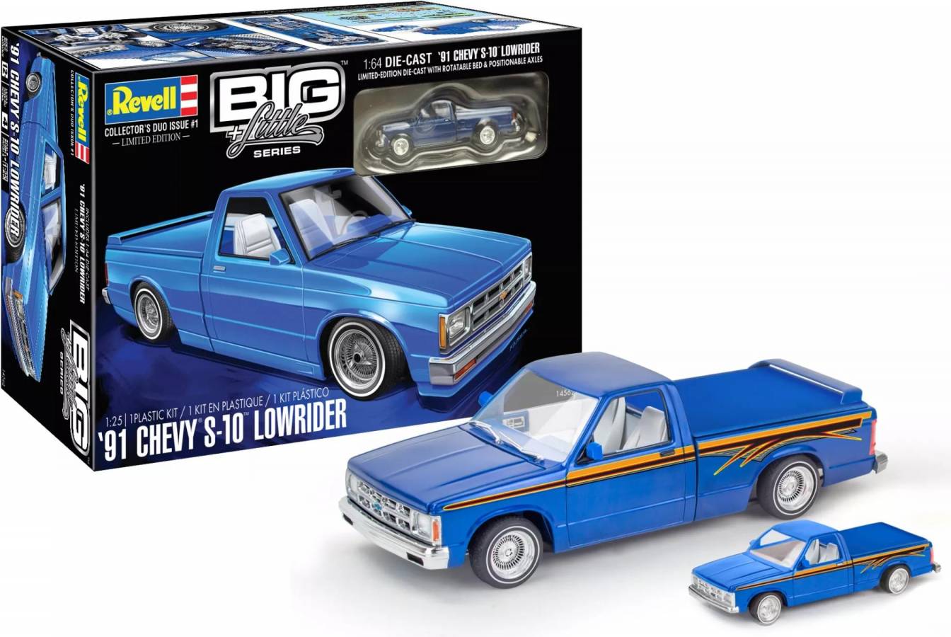 1/25 1991 Chevy S-10 Lowrider w/Small Die-cast Truck – Chris's House