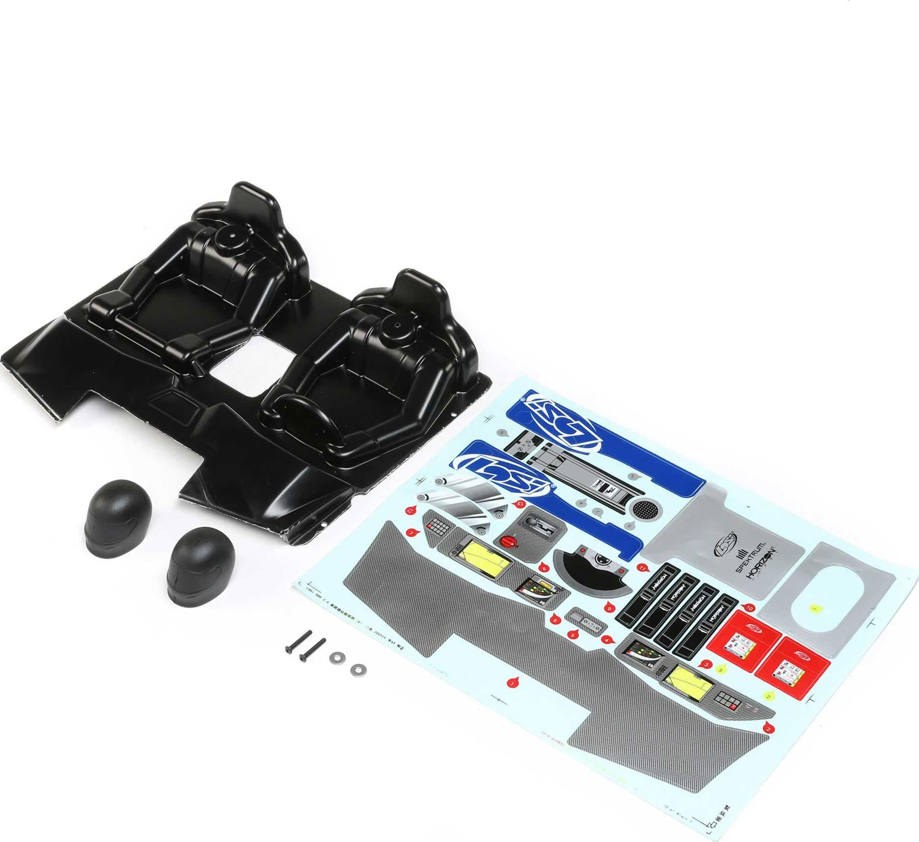 Interior Set w/Helmets Clear Super Baja Rey 2.0 – Chris's House